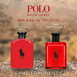 RALPH LAUREN FRAGRANCES Polo Red - Eau de Toilette - Men's Cologne - Woody & Spicy - With Grapefruit, Saffron, and Redwood - Medium Intensity - 6.7 Fl Oz