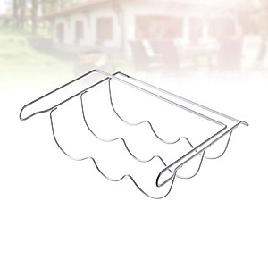 TOPBATHY Fridge Wine Rack Refrigerator Bottle Shelf Wine Drink Beer Bottle Holder Organizer for Kitchen Holds 3 Bottles 1pc