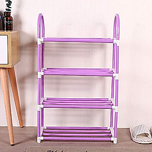 DINGZZ Simple Shoe Rack, Multi-Layer Plastic Storage Dust-Proof Household Space-Saving Shoe Cabinet