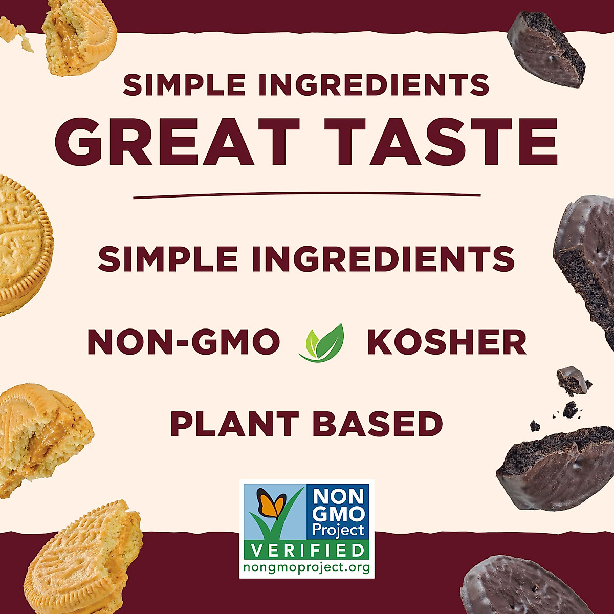 Back to Nature Chocolate Chunk Cookies - Dairy Free, Non-GMO, Made with Wheat Flour, Delicious & Quality Snacks, 9.5 Ounce