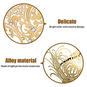 Face Maskes 2Pcs Delicate Hollow Out Party Performance Props Golden Makeup Mascara
