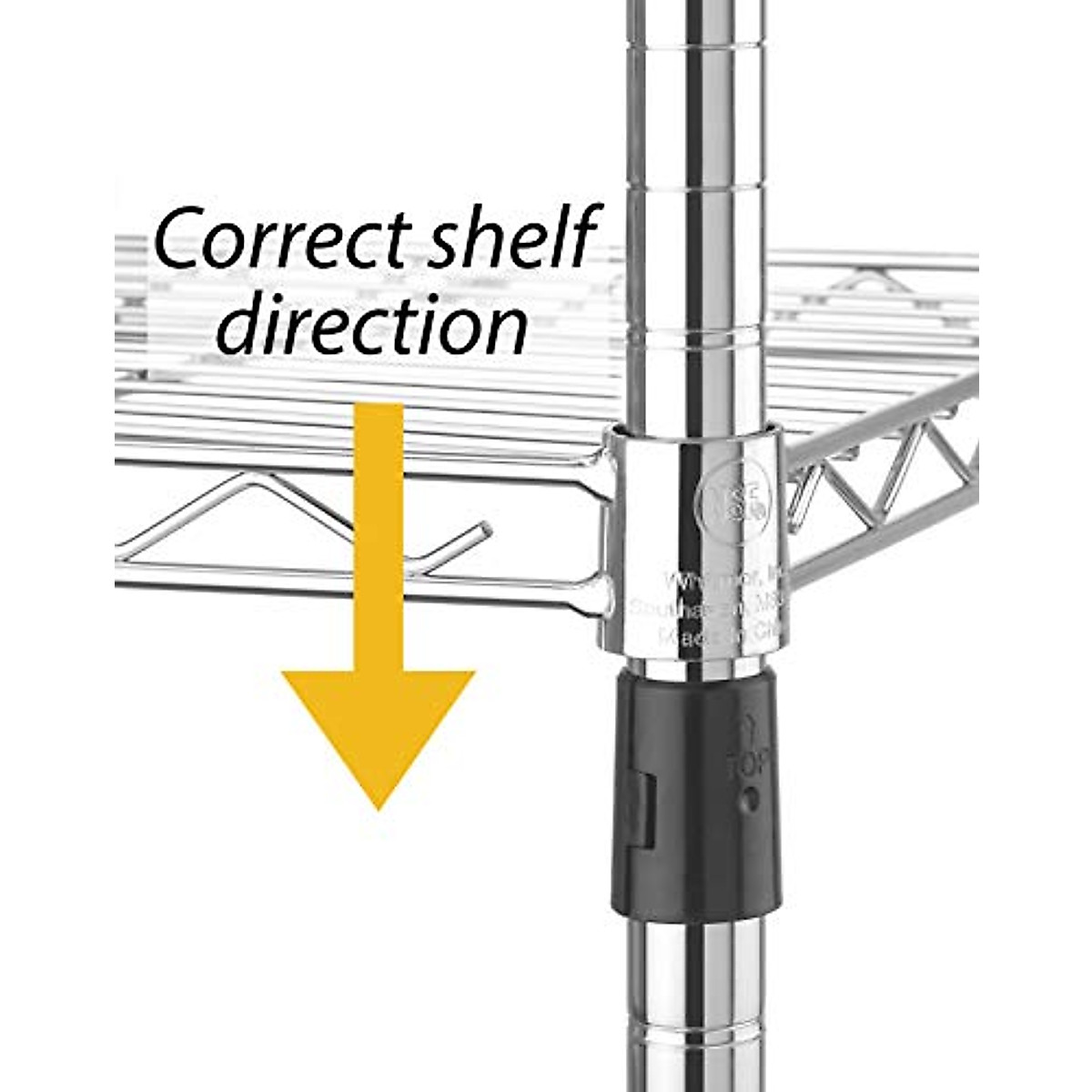 Whitmor Supreme 4 Tier Chrome Shelving 14 x 36 x 54 inches