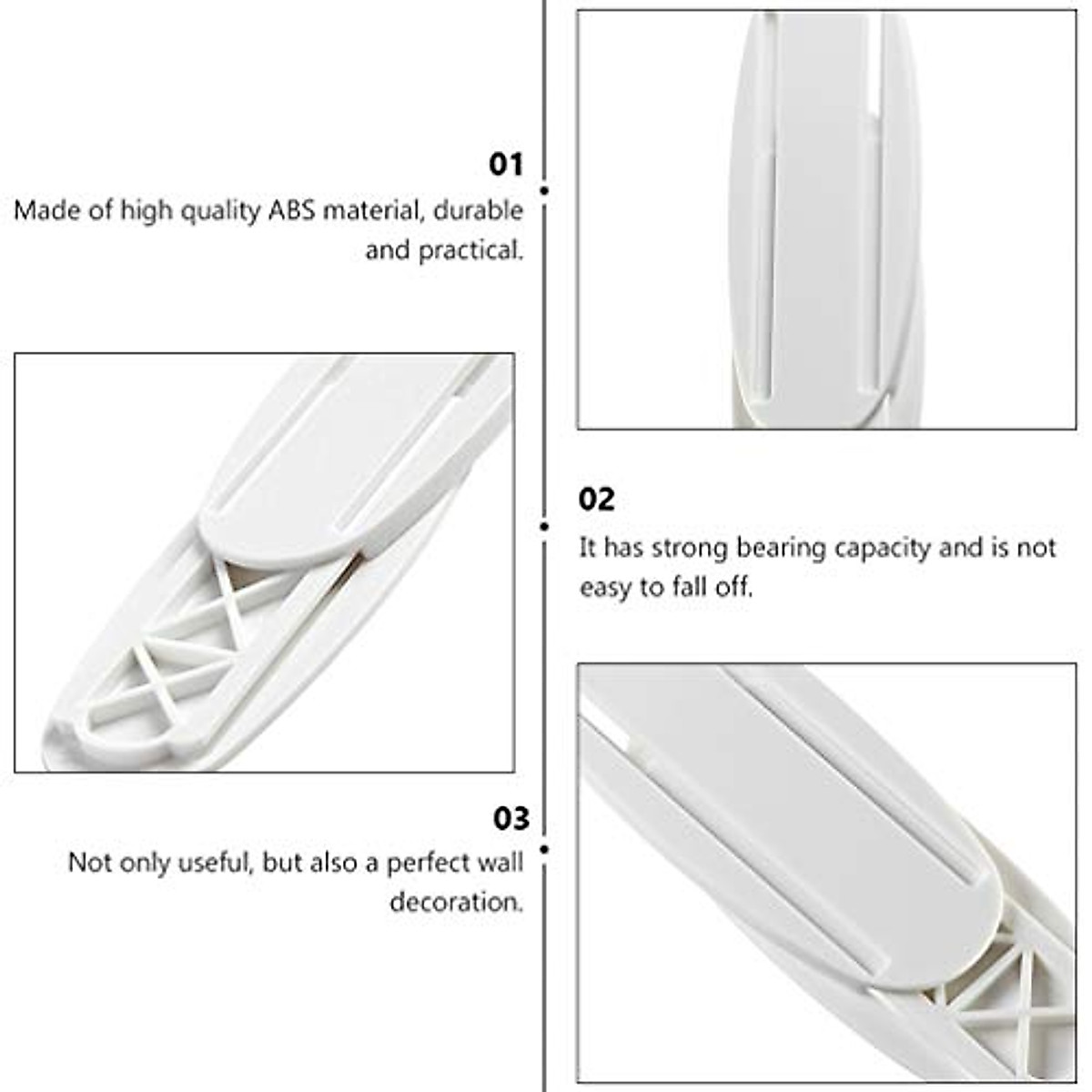 BESPORTBLE 10 Pairs of Punch- Free Socket Holder Wall- Mounted Cable Patch Panel Stand