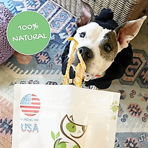 Nature Gnaws Turkey Tendons - Premium Natural Chew Treats - Delicious Reward Snack for Small Medium & Large Dogs - Made in The USA 8 oz Bag