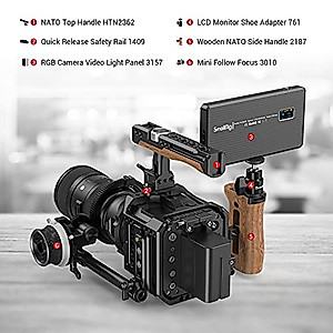 SmallRig Mini Follow Focus with A/B Stops & 15mm Rod Clamp and Snap-on Gear Ring Belt for DLSRs and Mirrorless Cameras, Fits Different Diameter Lenses Up to 114mm - 3010