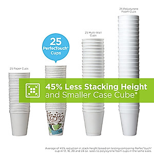 Dixie® PerfecTouch by GP PRO Hot Cups, 12 Oz, Box Of 500 Cups