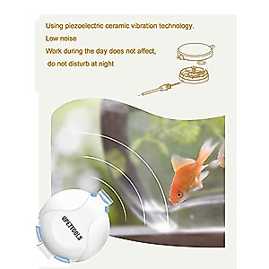 UPETTOOLS Aquarium Air Pump Ultra Silent High Energy Saving Oxygen Fish Mini Air Pump for 1-15 Gallon Fish Tank Pump with Air Pump Accessories