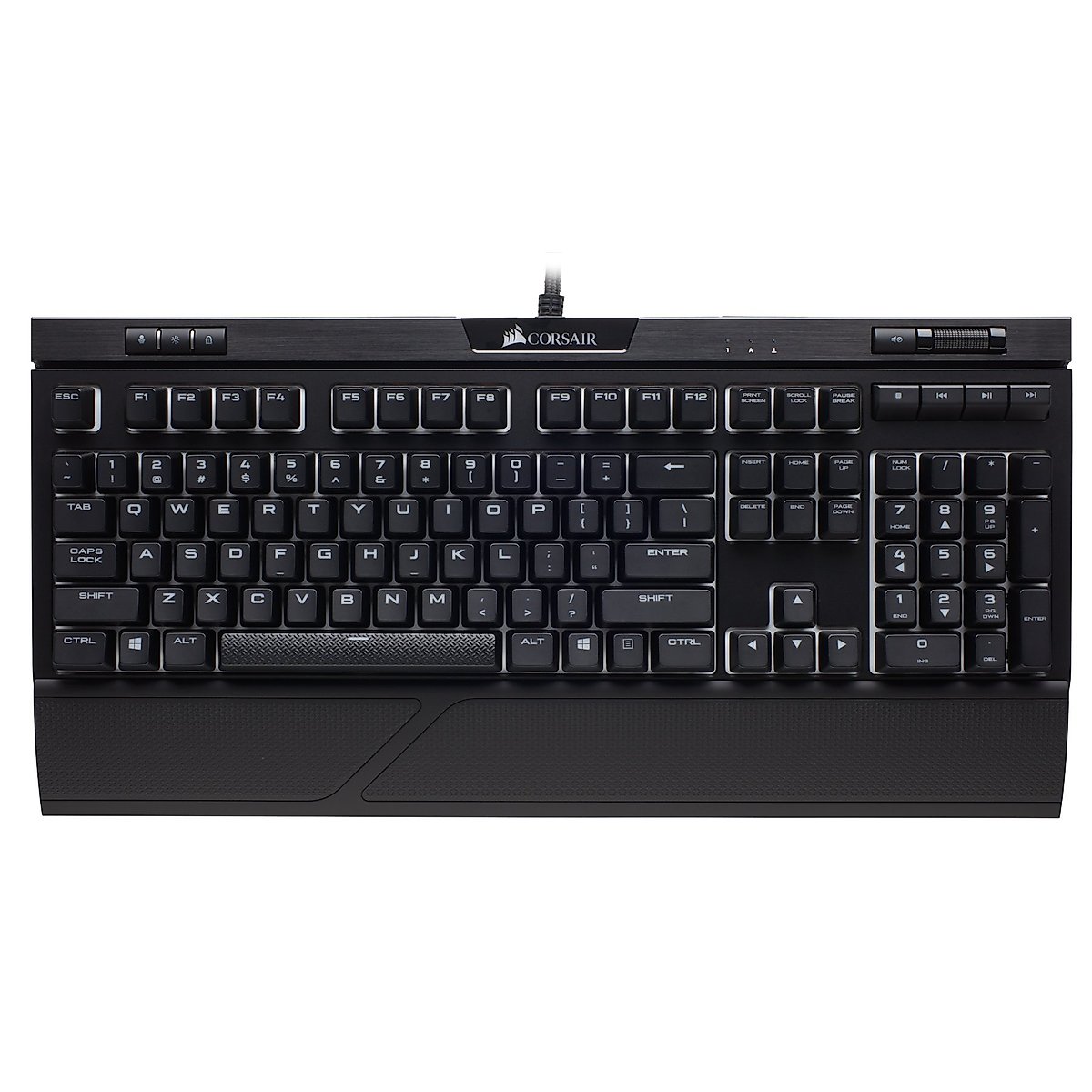 CORSAIR STRAFE RGB MK.2 Mechanical Gaming Keyboard - USB Passthrough - Linear and Quiet - Cherry MX Red Switch - RGB LED Backlit-17.6 x 6.61 x 1.57 inches