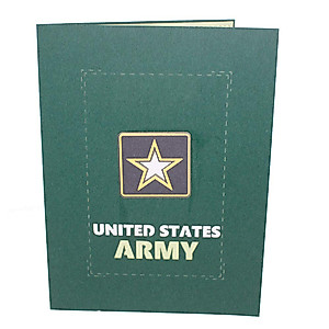 3D Pop Up Greeting Card - Soldiers of U.S. Army Retired Commemorative Crad,Birthday Card, Anniversary Card,Thank You Card,Army Greeting Cards by AITpop