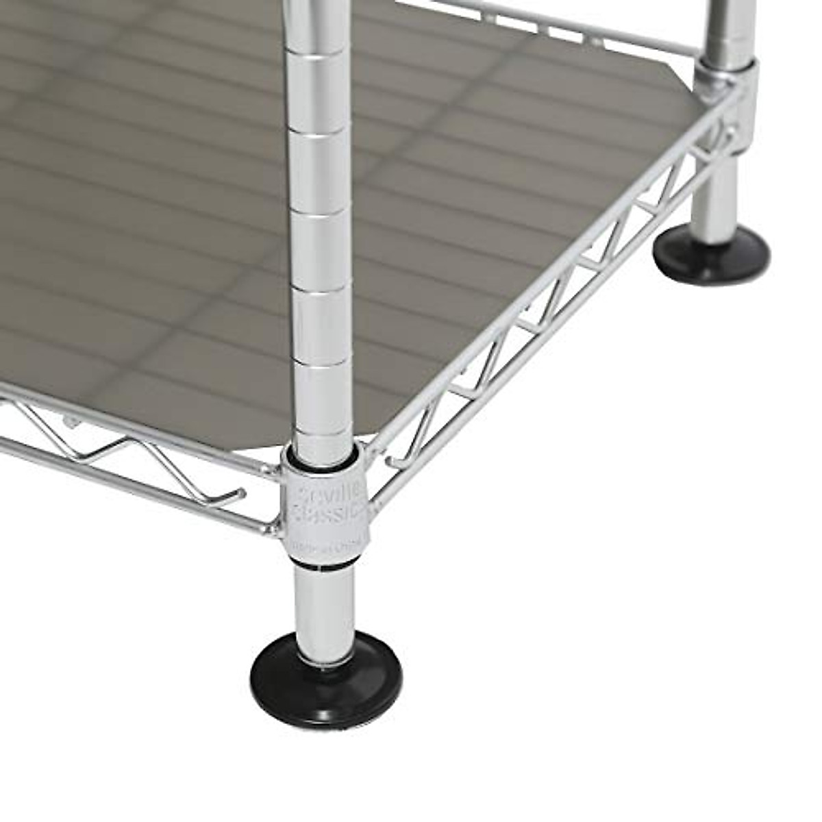Seville Classics Double-Rod Expandable Clothes Rack System Closet Organizer, 58" to 83" W x 14" D x 72", Chrome