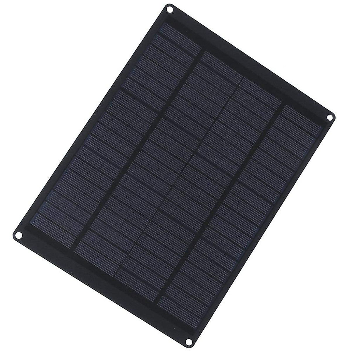 18V 5.5W Portable Polycrystalline Silicon USB Solar Power Cell Panel, for Outdoor Charging Car, Boats, Camping, Fishing, Hiking