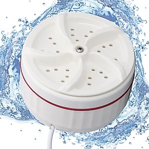 Natudeco Portable Washing Machine Mini Impeller Washing Machine RV Clothes Washing Machine Stable Portable Travel Washing Machine Foldable 30 Minutes Cycle Washer for Camping Hiking Play