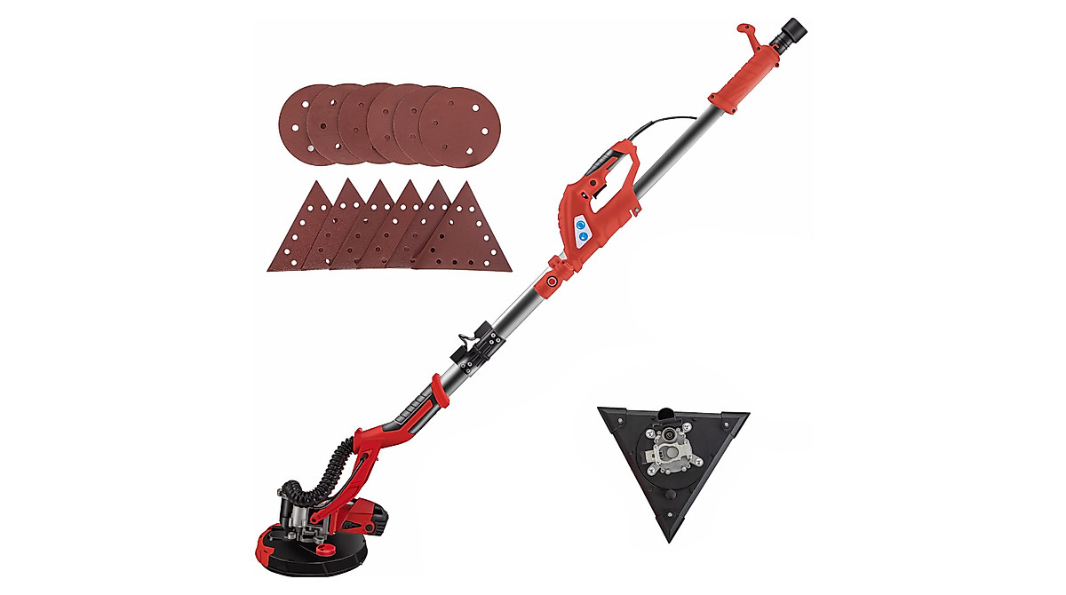 VEVOR 850W Drywall Sander: Dual-Head, Variable Speed for Walls & Ceilings
