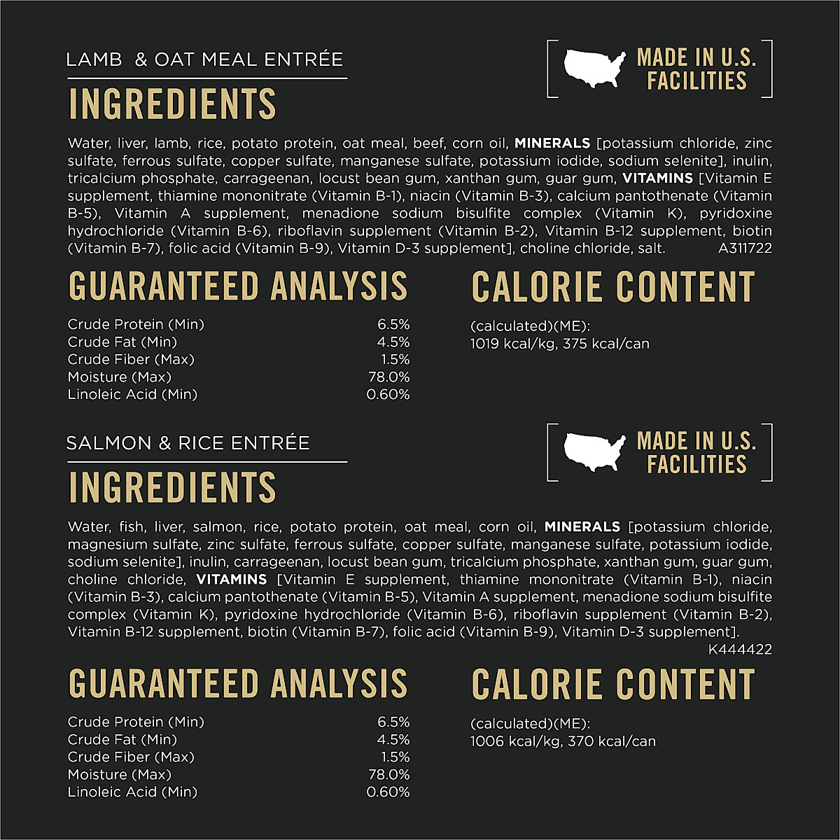 Purina Pro Plan Sensitive Skin and Stomach Dog Food Pate Salmon and Rice and Lamb and Oat Meal Wet Dog Food Variety Pack - (Pack of 12) 13 oz. Cans