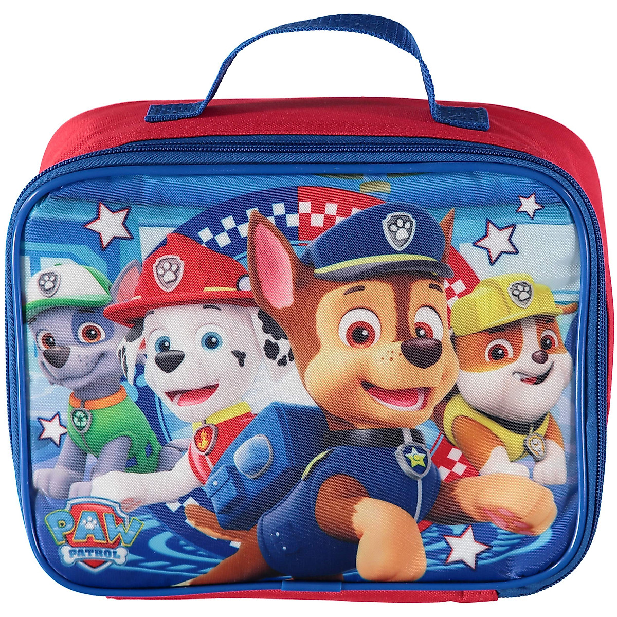 Nickelodeon Paw Patrol Lunch Bag Lunchbox (Blue on Red)