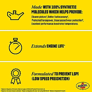 Pennzoil Ultra Platinum Full Synthetic 0W-20 Motor Oil (5-Quart, Case of 3)