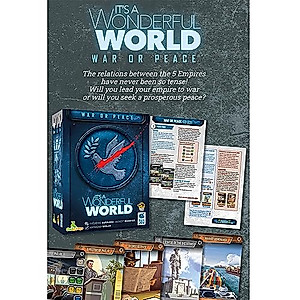 Lucky Duck Games It's A Wonderful World War or Peace Expansion - Forge Your Path to Victory! Strategy Game for Kids and Adults, Ages 14+, 1-5 Players, 30-60 Minute Playtime, Made