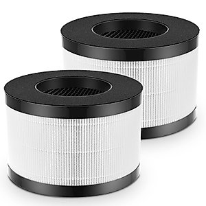AP01 Replacement Filter 𝐎𝐍𝐋𝐘 Compatible with Himox AP01(H01) H13 Medical Grade True HEPA Filter For Himox Filter Replacement with Strong 3-Stage Filtration including Activated Carbon Layer, 2 Pack