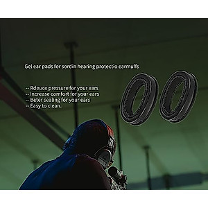 COMBATGEAR Silicone Gel Earpads Compatible with MSA SORDIN Headsets Hearing Protection Noise Reduction