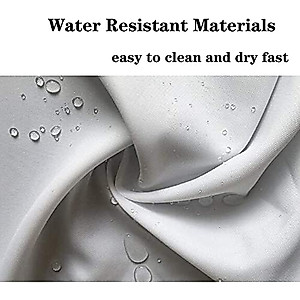 Seacoi Rose Flower Shower Curtain Set with Rugs, 4 Pcs Romantic Floral Bathroom Decor Set for Girls Women, Valentine's Day Complete Bath Room Curtain Set with Matching Mat & Accessories (Red 2)