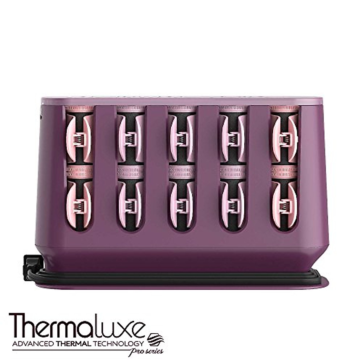 Remington H9100S Pro Hair Setter with Thermaluxe Advanced Thermal Technology Electric Hot Rollers 11 ¼", Purple, 1 Count