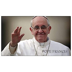 ESNOY OVERSIZED Made in Italy Rosary Blessed by Pope Francis Vatican Rome Holy Father Medal Cross Saint Benedict Patron Saint of Students Honor Veterans US Army solders Addiction Dependence (Brown)