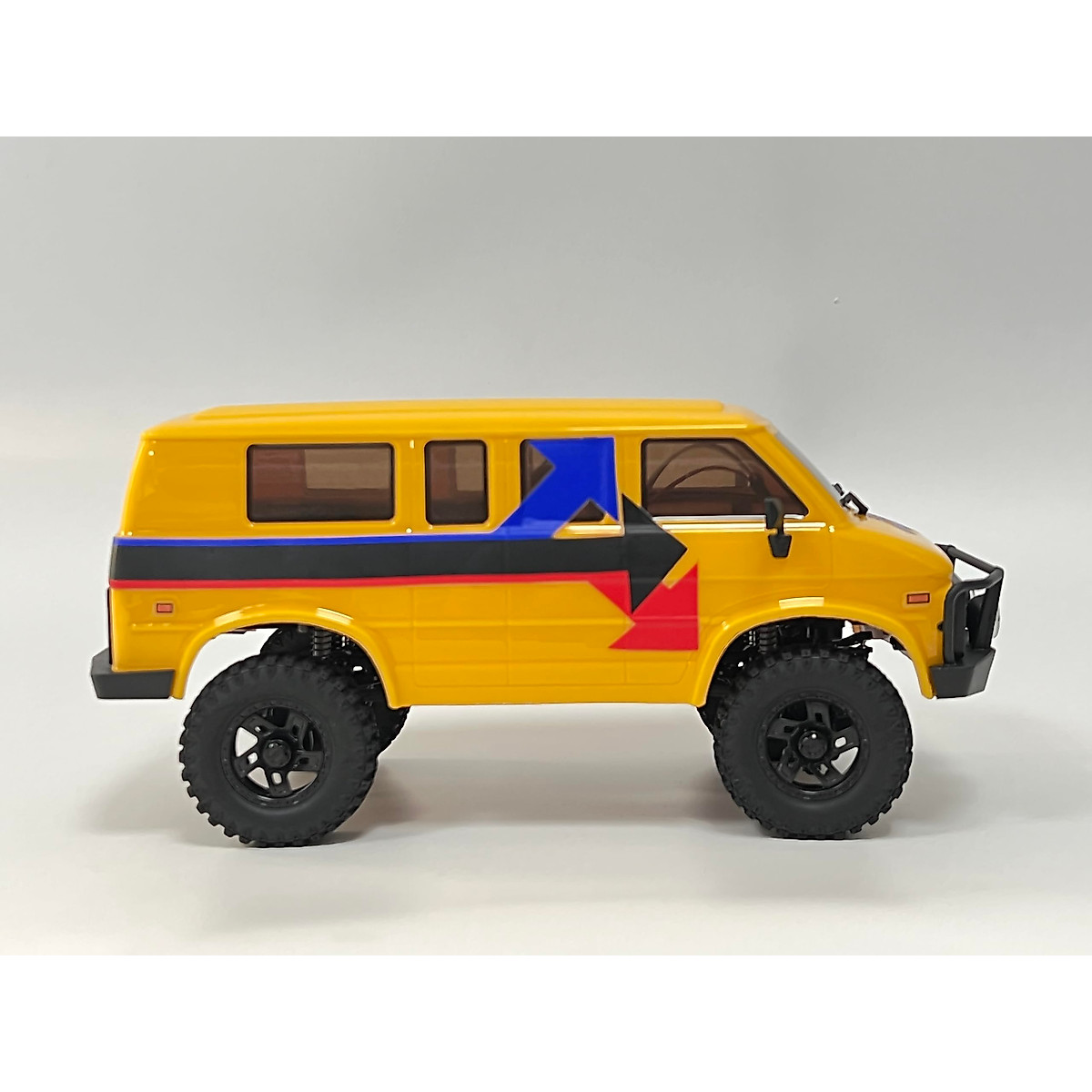 HobbyPlus CR18P Rock Van EVO (Yellow) - HBP 4WD RC Crawler 2.4Ghz 4 Channel TX, 1/18 Scale RC Cars for Adults, RC Rock Crawler 4x4, Remote Control Truck, Remote Control Toy Car (1810302)