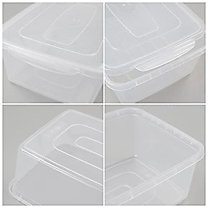 Cand 14 Quart Storage Box 4 Packs, Clear Latching Bin