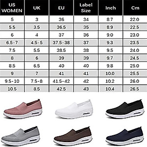 Women's Orthopedic Sneakers, Mesh Up Stretch Platform Sneakers, Comfortable Casual Fashion Sneaker Walking Shoes. (Pink,8.5)