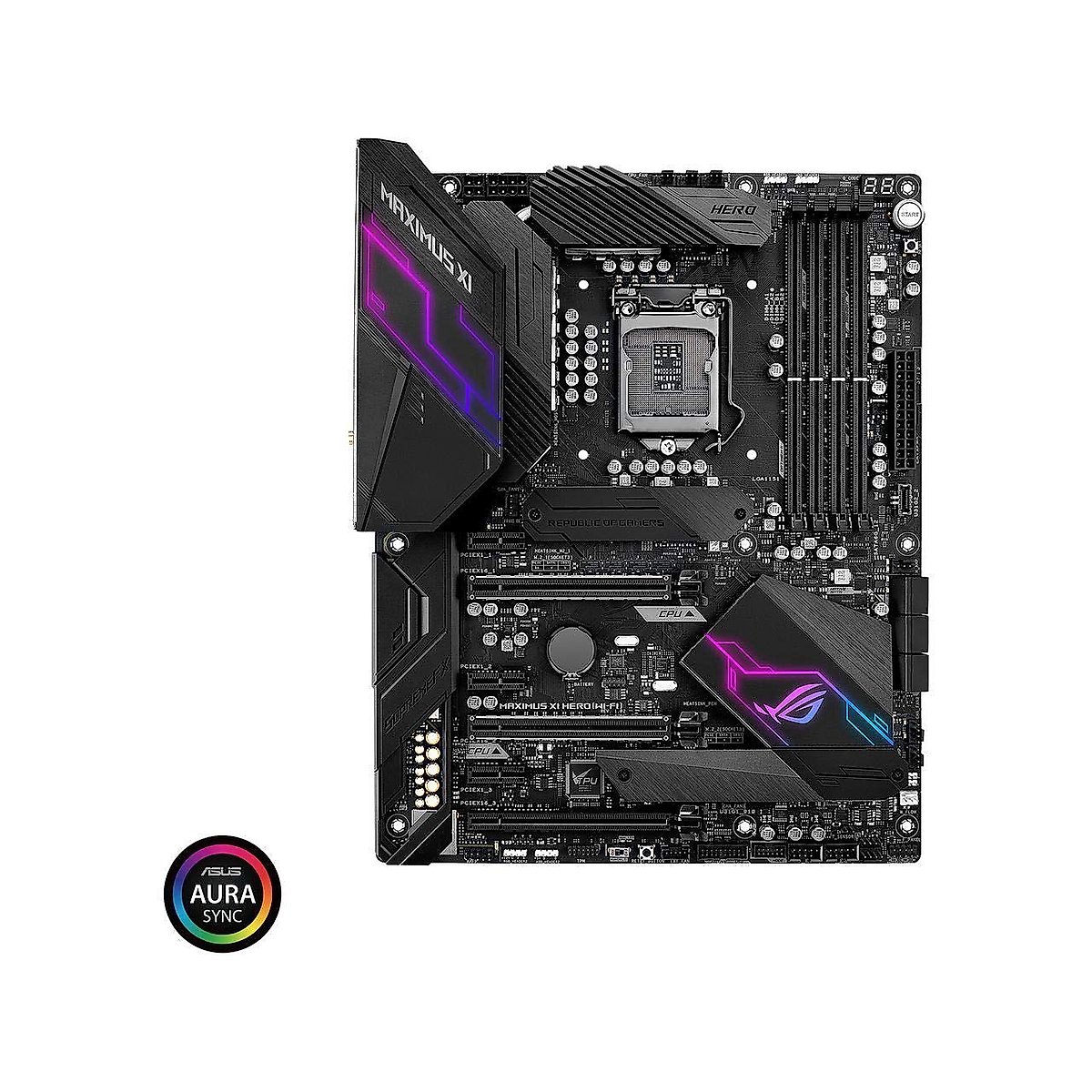 ASUS ROG Maximus XI Hero (Wi-Fi) Z390 Gaming Motherboard LGA1151 (Intel 8th 9th Gen) ATX DDR4 DP HDMI M.2 USB 3.1 Gen2 802.11AC Wi-Fi