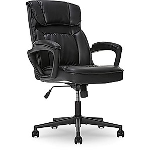 Serta Style Comfort Black Bonded Leather Hannah I Office Chair,