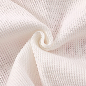 Twopumpkin Baby Girl Boy Valentines Day Outfit Sweatshirts Oversized Knit Sweater Shirts Romper Pullover Top Infant Toddler Cute Clothes (Az Waffle Knitted Love Print, 0-6 Months)