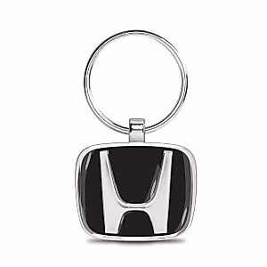iPick Image - Honda Logo 3D Look Chrome Die-cast Metal Key Chain Key-Ring, Official Licensed