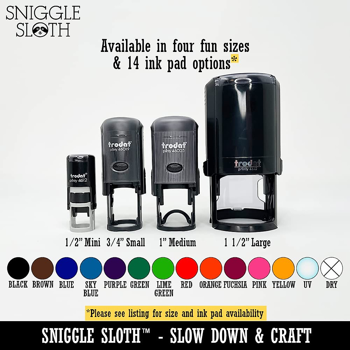 Postage Stamp Border Self-Inking Rubber Stamp for Stamping Ink Stamper Crafting Planners - 3/4 Inch Small - Fuchsia Ink