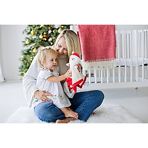 Pearhead Baby's First Christmas Security Blanket, Soft Baby Lovey for Babies, Snuggle Toy Stuffed Animal, Infant and Toddler Security Toy, Baby Boy or Baby Girl Lovie, New Baby Gift, Holiday Lovey