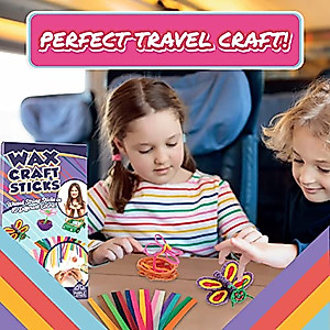 PURPLE LADYBUG Wax Sticks for Kids in Bulk: 15 Colors, 2 Lengths - 6 Inch Standard & 12 Inch Super Long, 150 of Each - Fun Car Ride & Airplane Activities for Kids Ages 4-8, Travel Toys for Kids