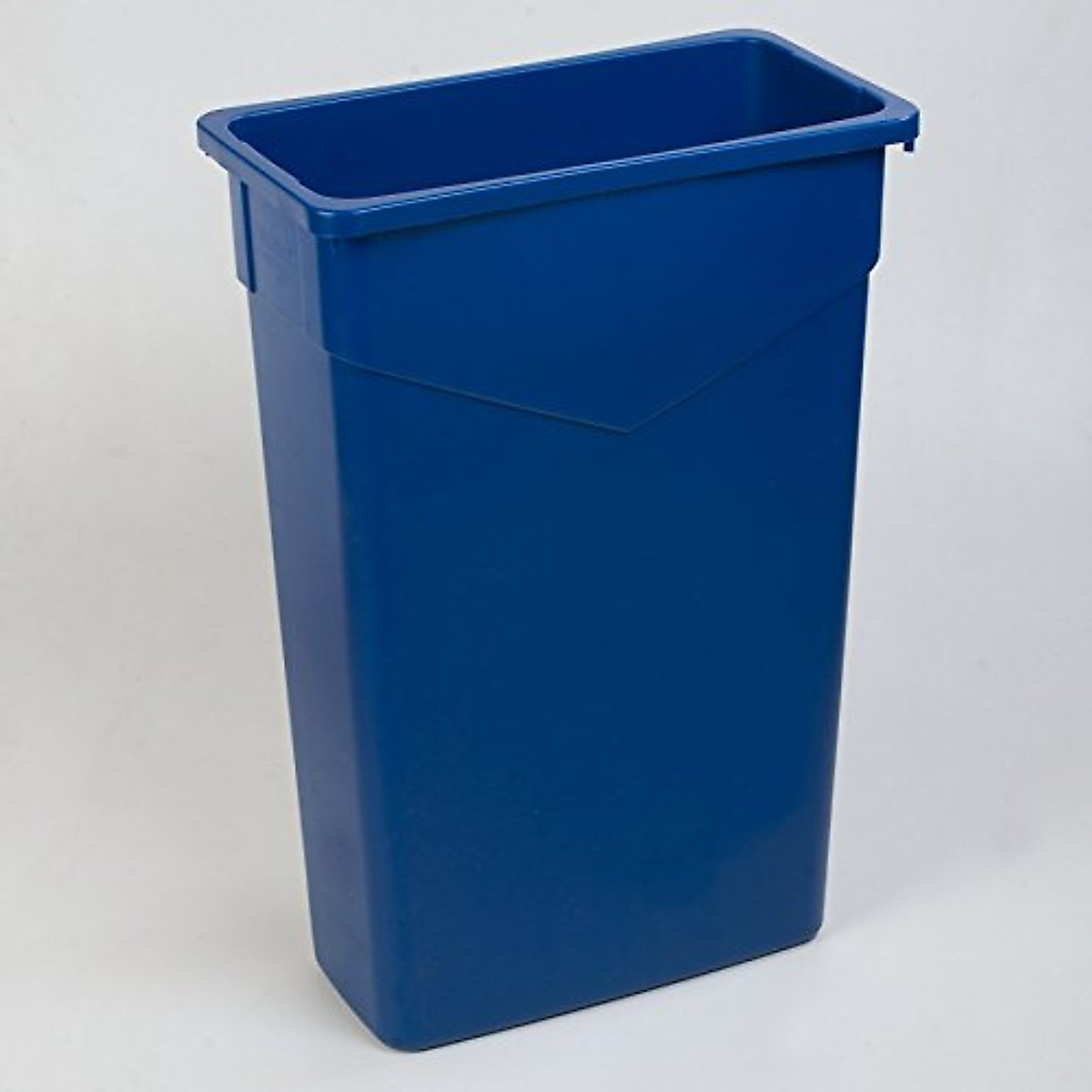 Carlisle FoodService Products 34202314 TrimLine Polyethylene Waste Container, 23 Gallon Capacity, 20" Length x 11" Width x 29.88" Height, Blue (Case of 4)