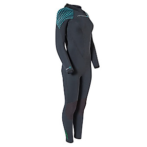 Henderson 5mm Womens Greenprene Back Zip Full Wetsuit - Black - 8