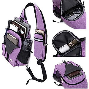 JEBATOXI Crossbody Sling Backpack Sling Bag Multipurpose Chest Bag Travel Hiking Daypack