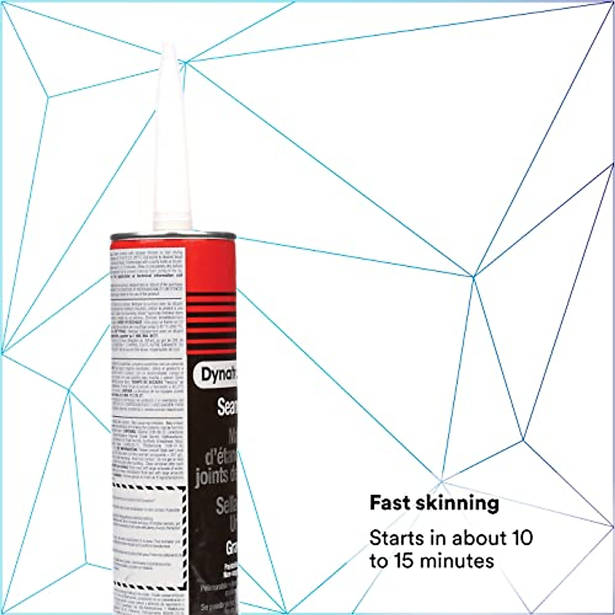 3M Dynatron Auto Seam Sealer Caulk, 550, Grey Color, Permanently Elastic, Fast-Skinning, Non-Staining, Non-Sagging, 12 oz