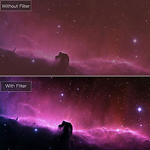 Eyepiece Filter,1.25 Inch Sky Glow & Moon Filter Telescope Accessories for All 1.25 Inch Astronomical Telescope Eyepiece, Cuts Light Pollution