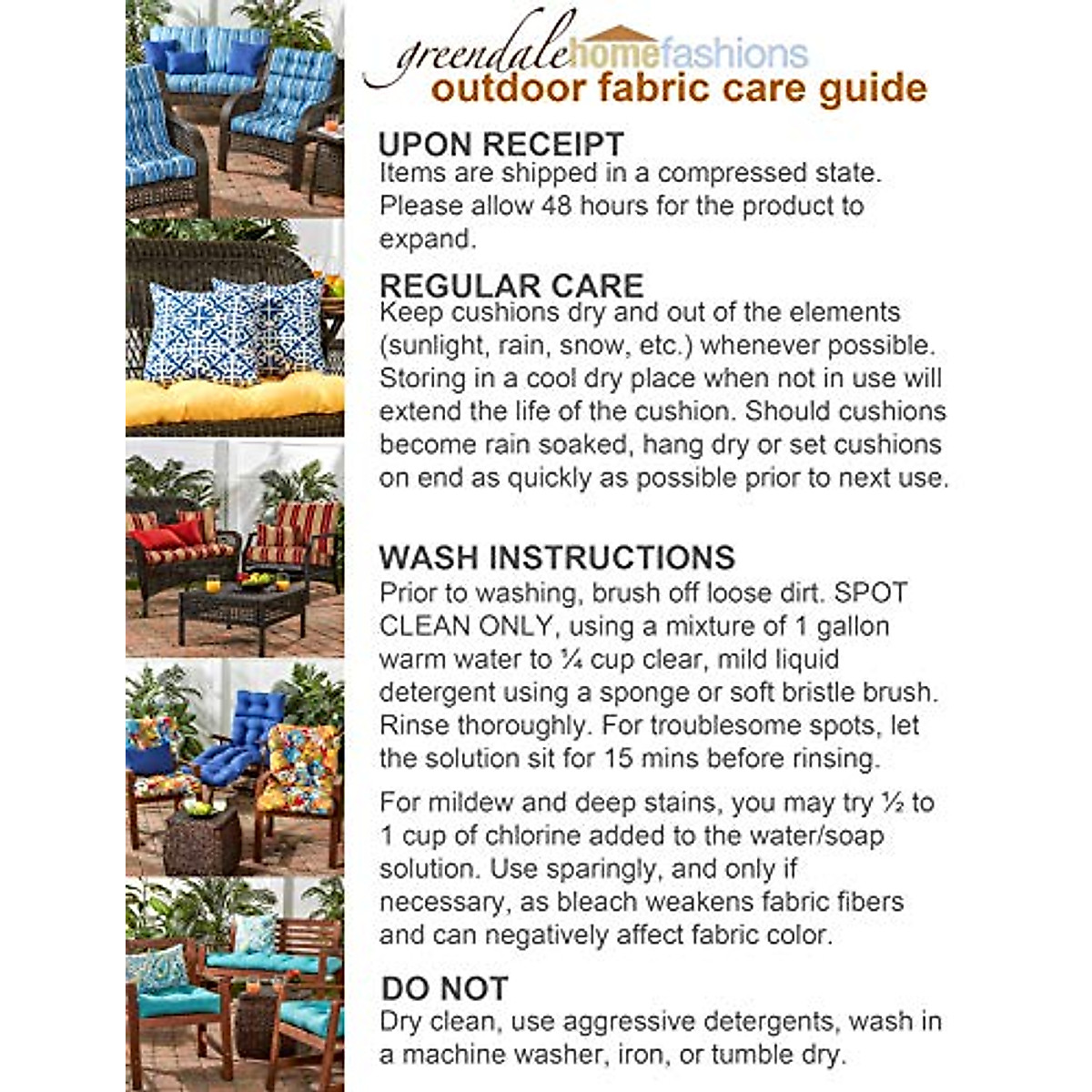 Greendale Home Fashions Outdoor 18-inch Round Bistro Seat Cushion, 2 Count (Pack of 1), Arctic