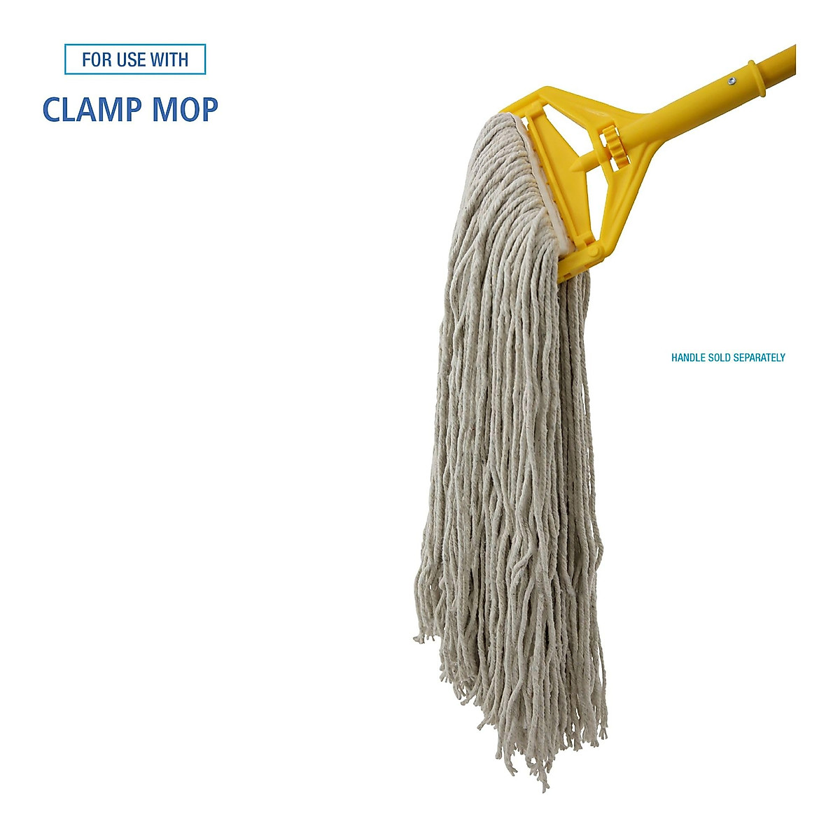 Boardwalk BWK232C 32 oz. Cotton Fiber Premium Standard Head - White (12/Carton)