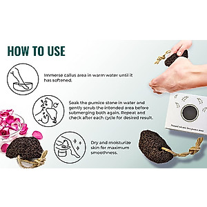 Natural Elephant Natural Volcanic Lava Pumice Stone Callus and Foot Pedicure Rock Scrub Packs (Single Pumice Stone)