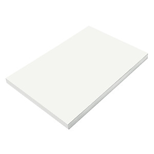 Prang (Formerly SunWorks) Construction Paper, White, 12" x 18", 100 Sheets