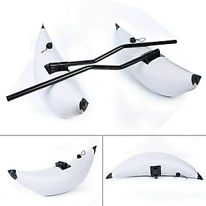 TBVECHI 2Pcs Kayak Outrigger PVC Inflatable Outrigger Canoe Boat Fishing Outrigger Pontoon Fishing Float Stabilizer Kit