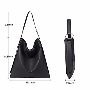 CLUCI Purses and Handbags for Women Vegan Leather Hobo Bags Designer Tote Fashion Large Ladies Shoulder Bag