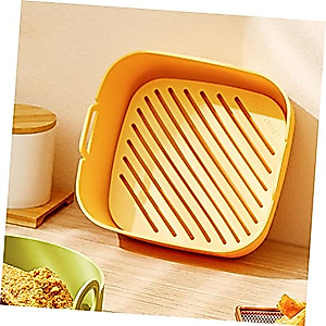 Housoutil Air Fryer Pad Silicone Oven Liner Home Fryer Air Fryer Oven Pan Air Fryer Inserts Pads Oven Air Fryer Basket Air Fryer Cooking Pot Silicone Pot Silicone Baking Pot Baking Liners