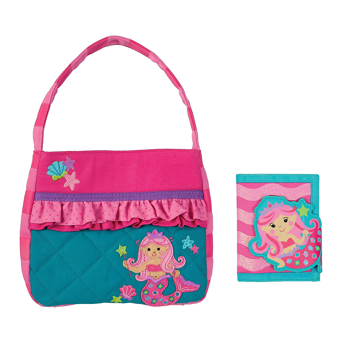 Stephen Joseph Girls Quilted Mermaid Purse and Wallet