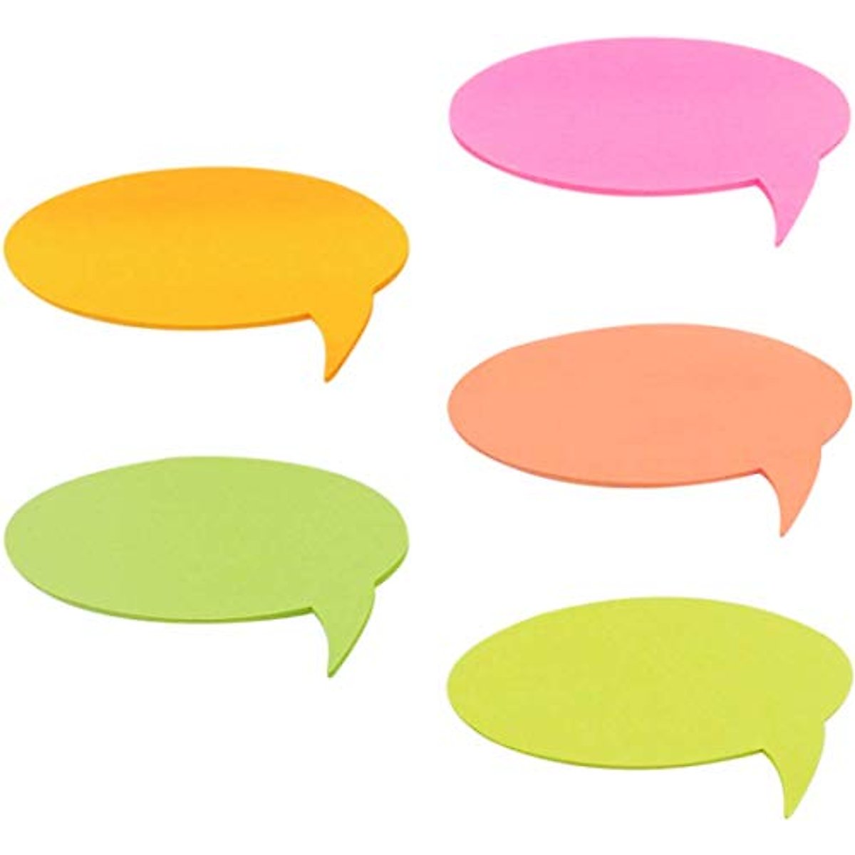 4A Shapes Sticky Notes,Bubble Shape,3 3/8 x 1 7/8 Inches,Neon Assorted,Self-Stick Notes,200 Sheets/Pad,1 Pad/Pack,4A 5059